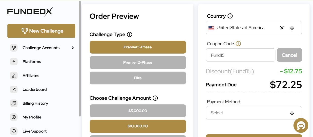 FundedX Coupon Codes and Promo Codes – Save Big on Challenges